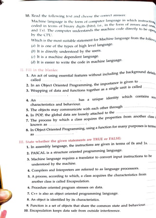 computer exercise chapter 1 for Ninth Standard | PDF