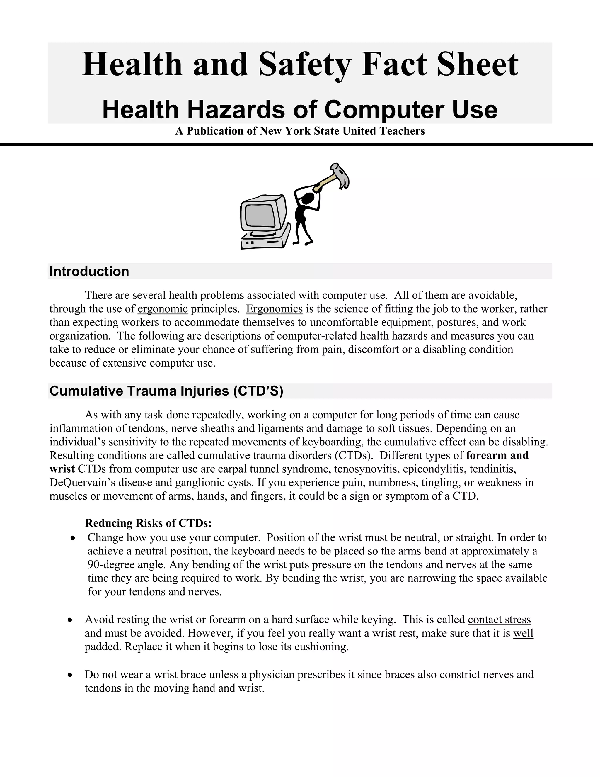Computer facts sheet | PDF | Computer Peripherals | Computing