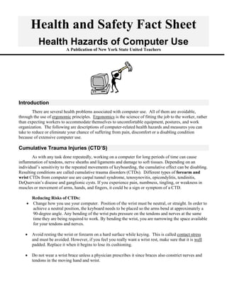 Computer facts sheet | PDF