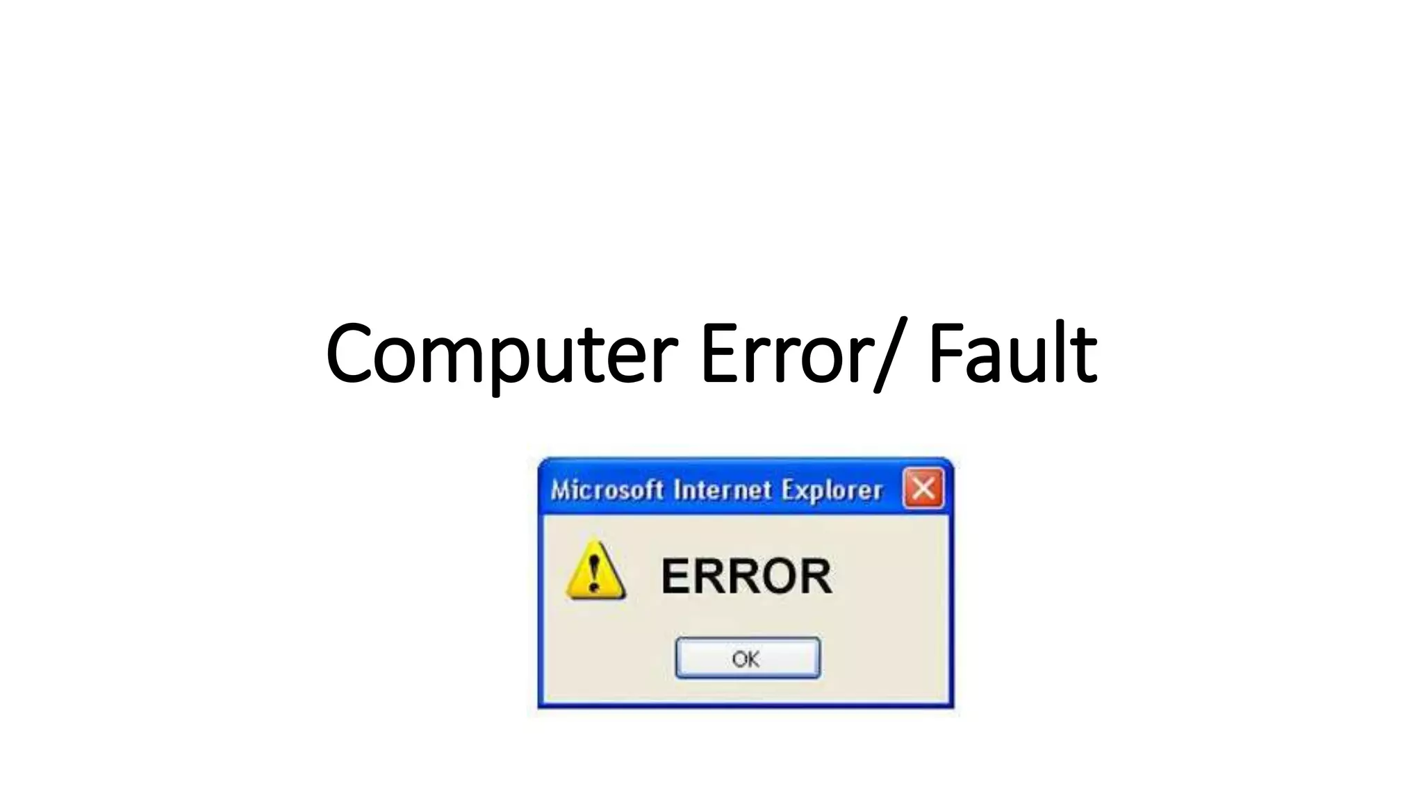 Computer fault | PPT