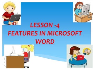 Computer features in microsoft word | PPTX | Desktop Publishing ...
