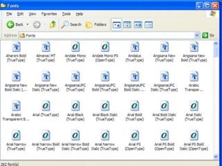 Computer fonts | PPT