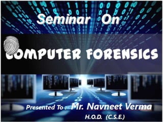 Computer forensic | PPTX