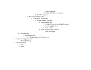 Computer forensic lifecycle | PPT