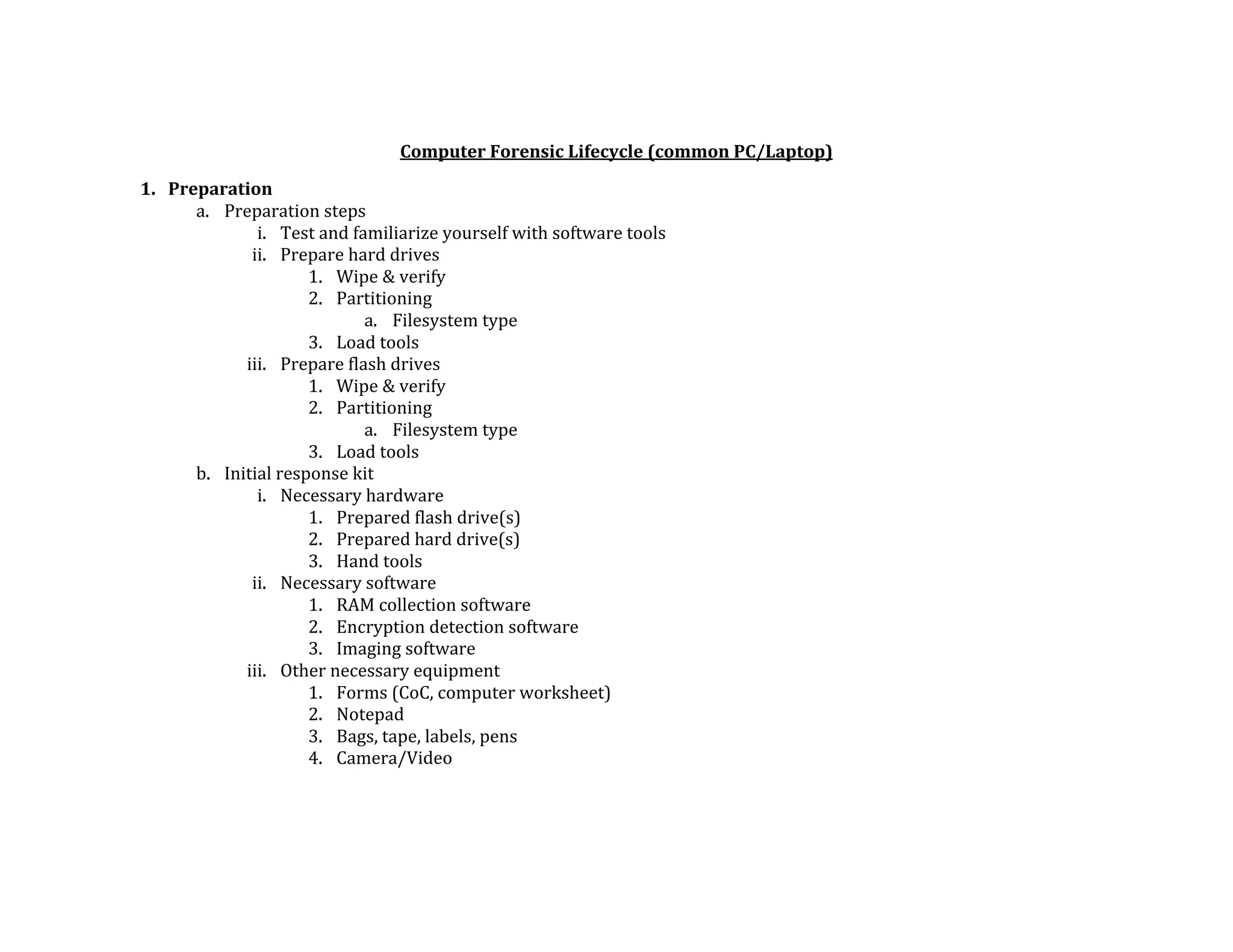 Computer forensic lifecycle | PPT