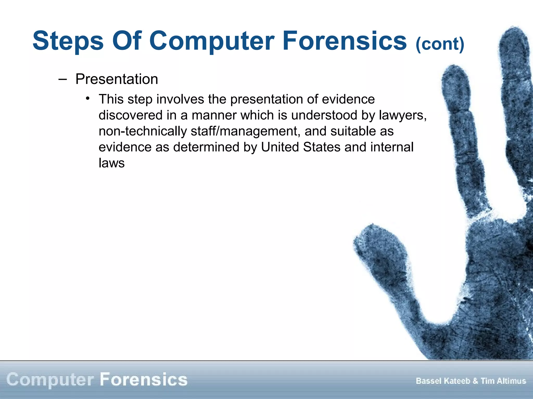 Computer forensics | PPT