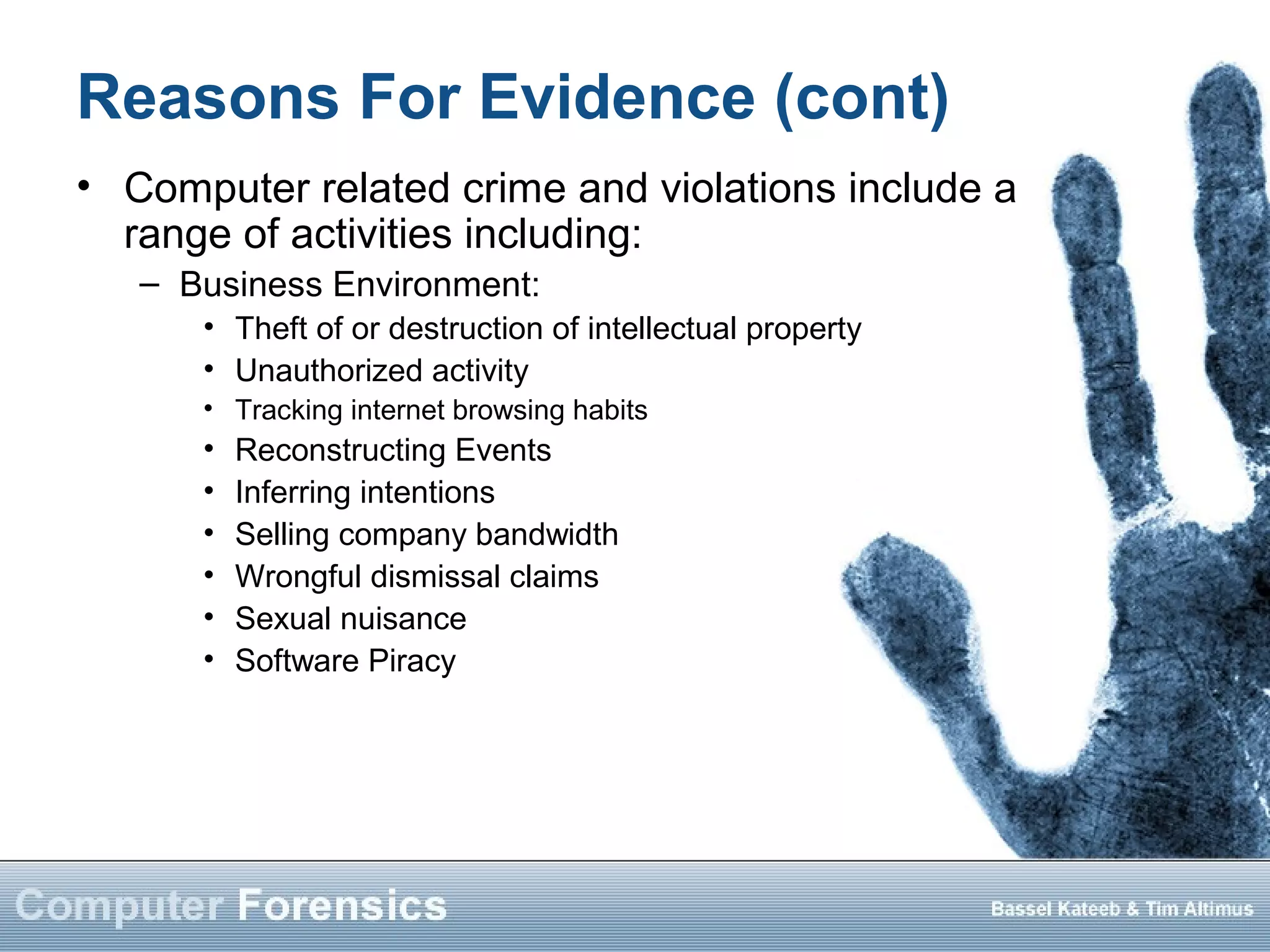 Computer forensics | PPT