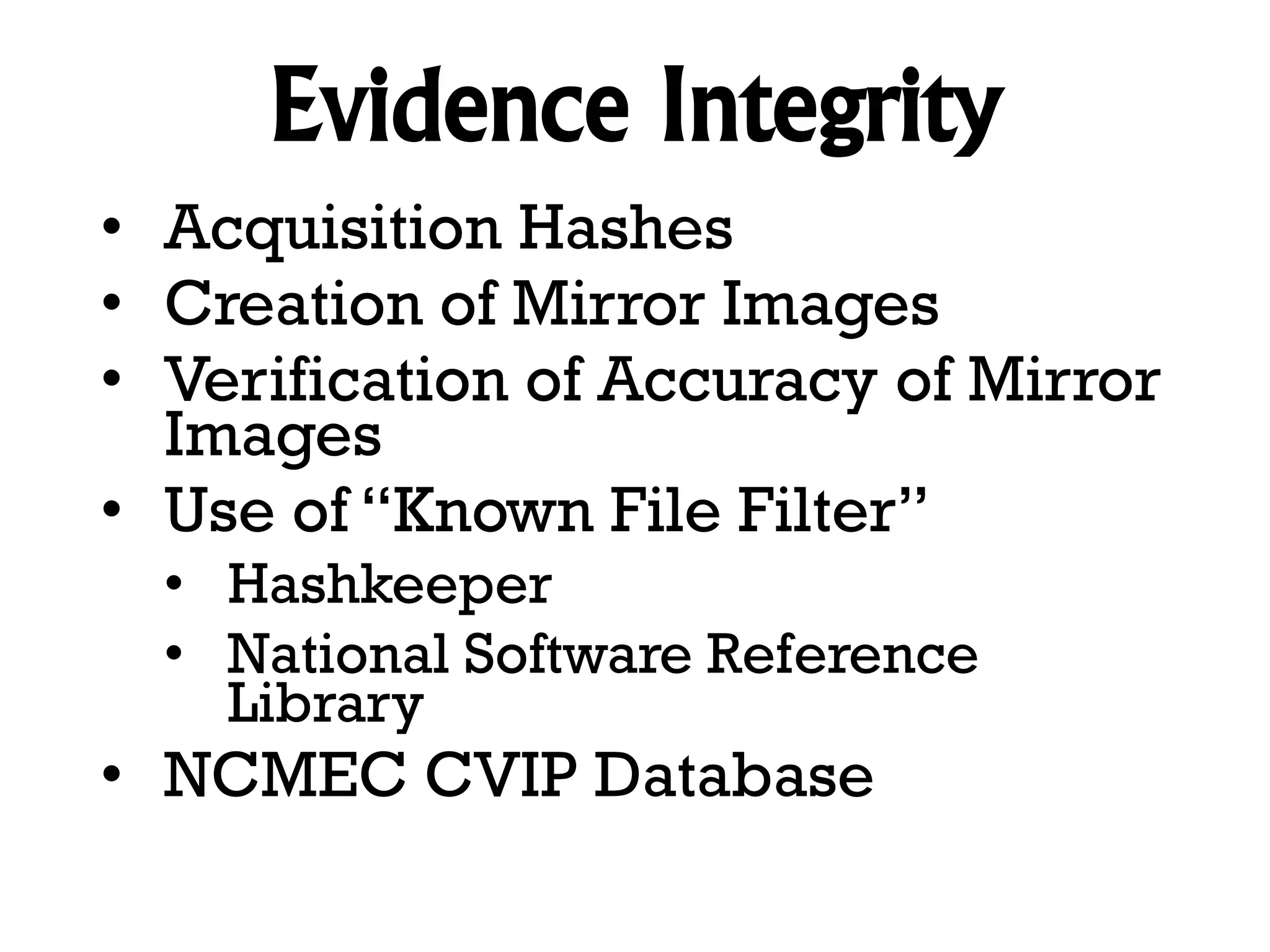 2013-10-18 Computer Forensics and Hash Values | PPTX