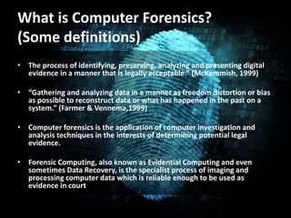 Computer forensics and its role | PPT