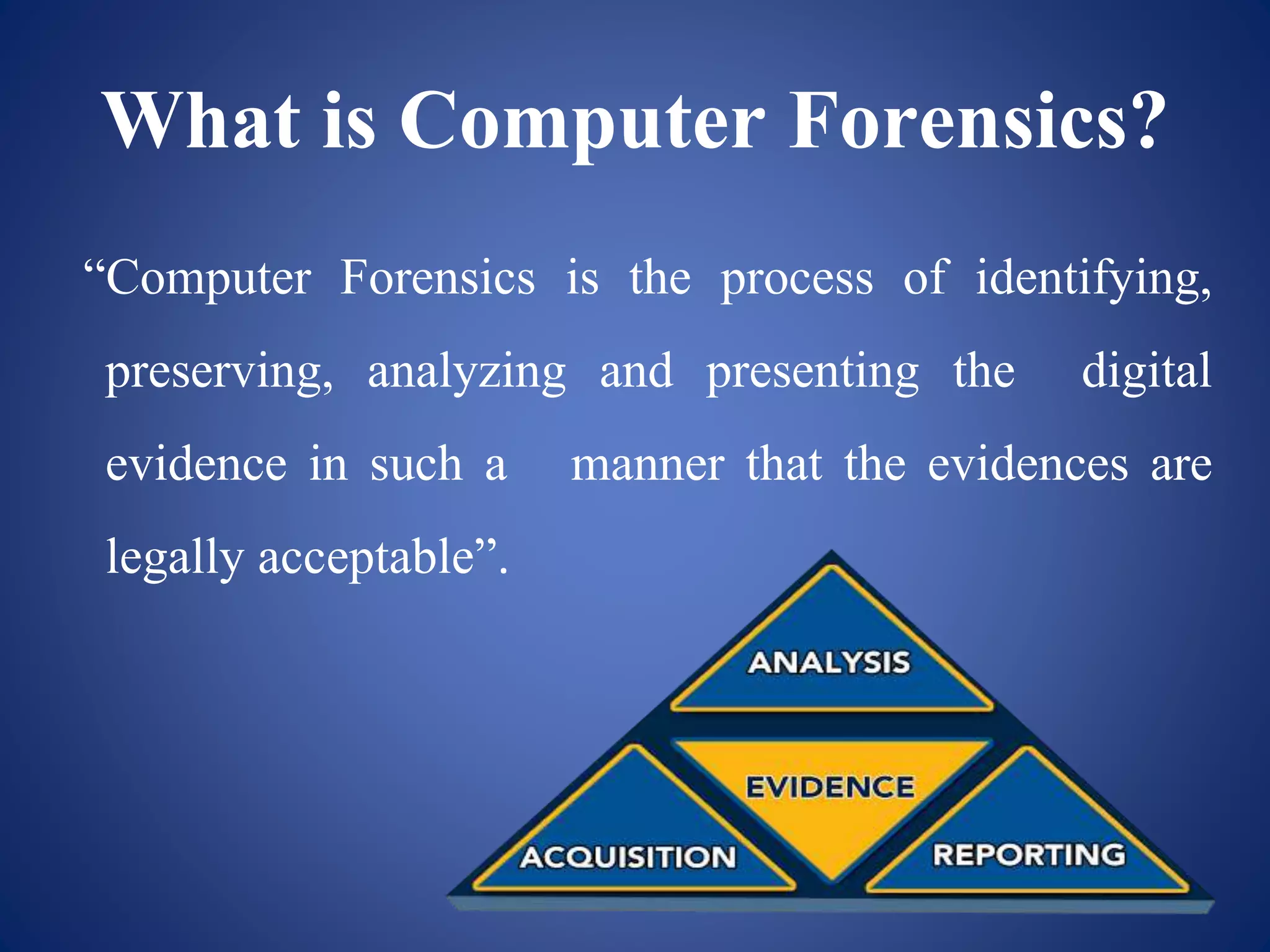 Computer forensics powerpoint presentation | PPTX