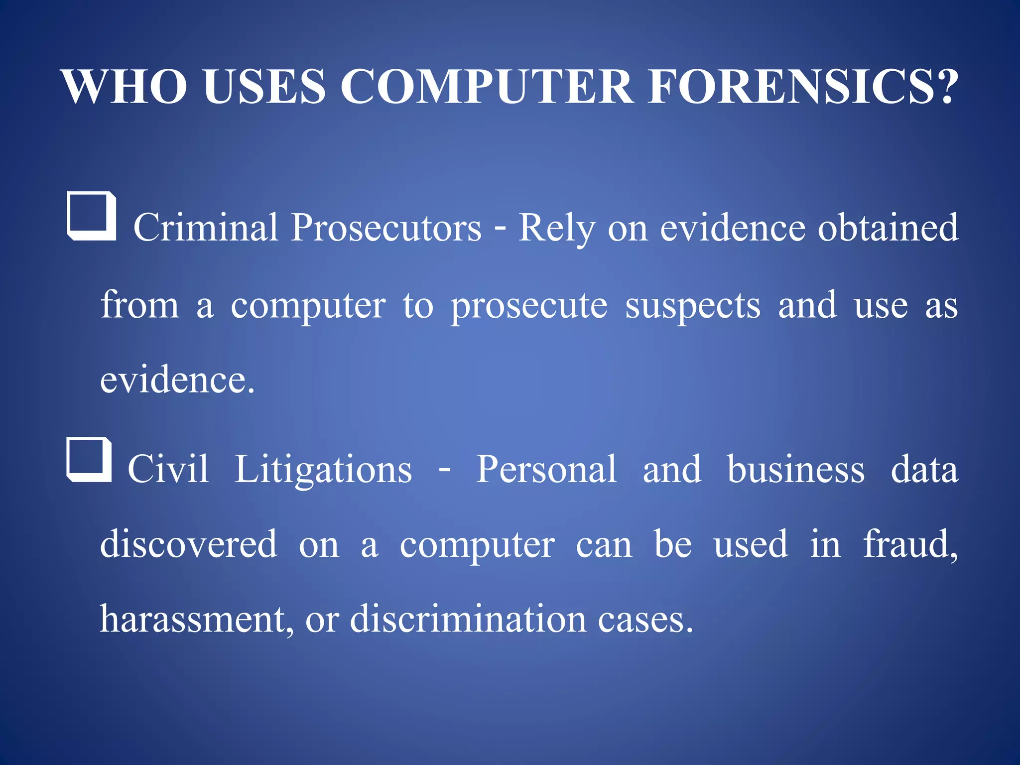 Computer forensics powerpoint presentation | PPTX