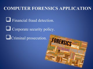 Computer forensics powerpoint presentation | PPTX