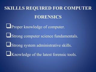 Computer forensics Slides | PPT