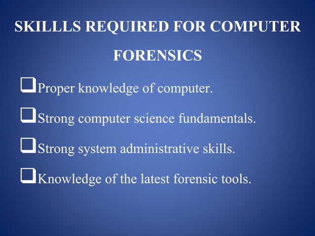 Computer forensics Slides | PPT