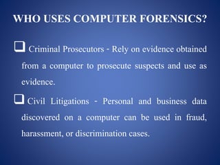 Computer forensics Slides | PPT