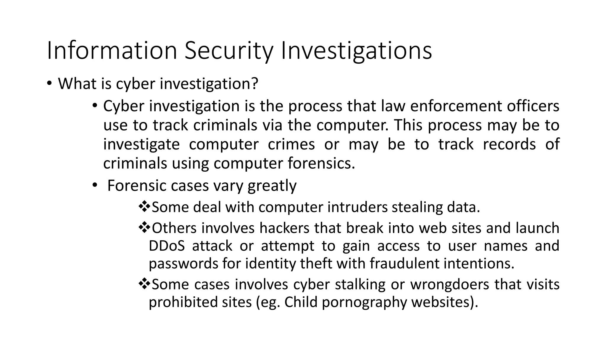 Introduction to Cyber Forensics Module 1 | PPT | Free Download