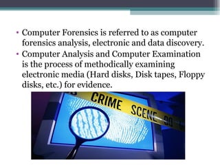 Computer forensics | PPT | Databases | Computer Software and Applications