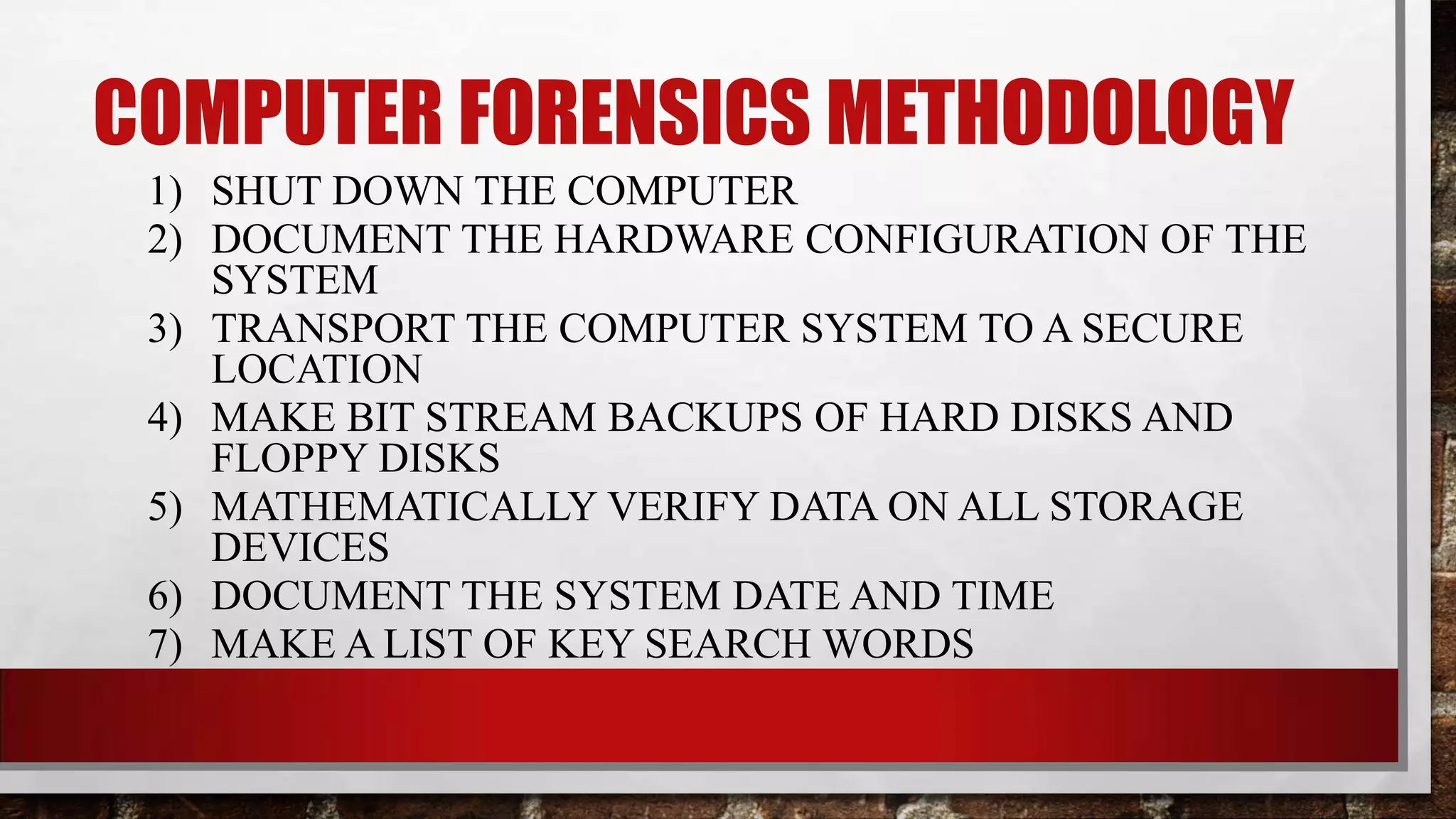 Computer forensics libin | PPTX | Operating Systems | Computer Software and Applications