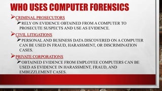 Computer forensics libin | PPTX | Operating Systems | Computer Software and Applications