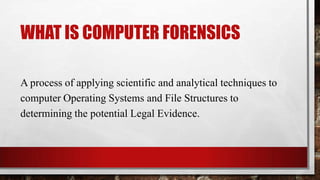 Computer forensics libin | PPTX | Operating Systems | Computer Software and Applications