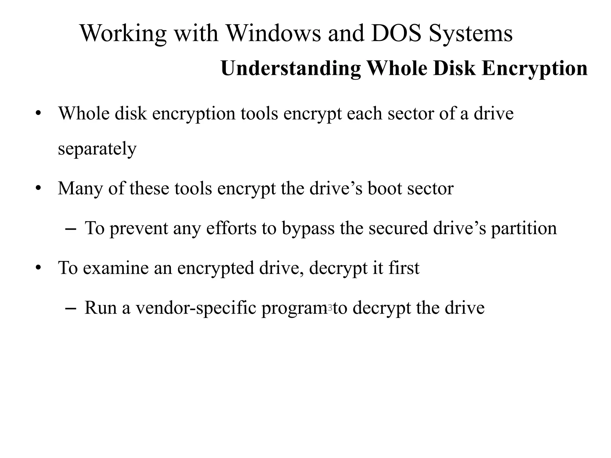 Computer Forensics Working with Windows and DOS Systems | PDF