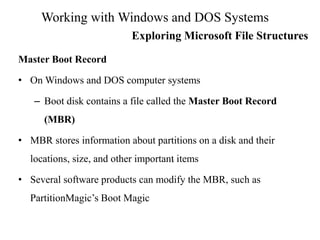 Computer Forensics Working with Windows and DOS Systems | PDF