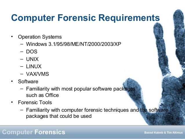 Computer forensics 1