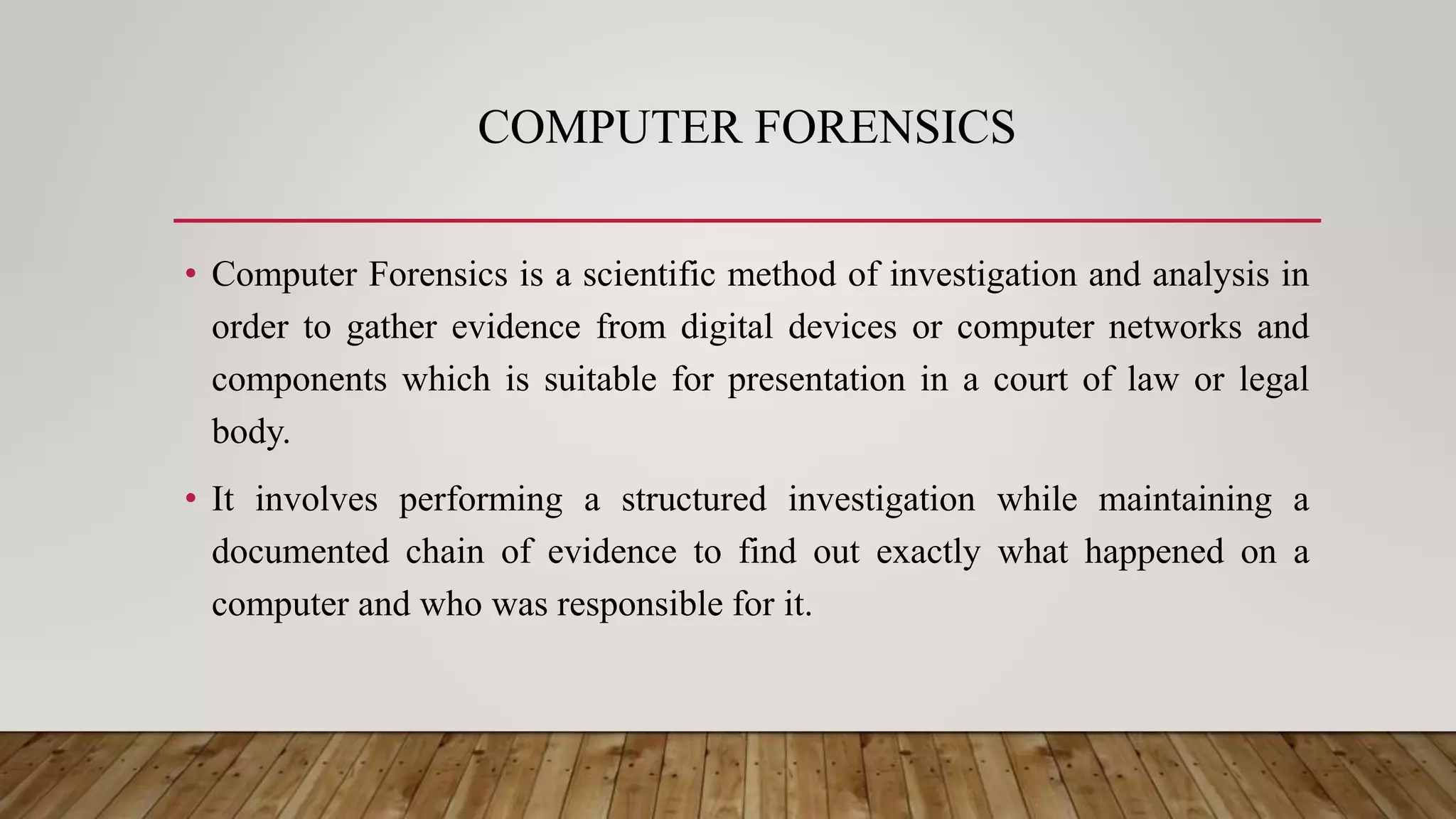Computer Forensics (1).pptx | Technology & Computing