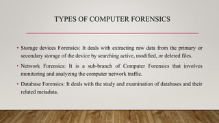 Computer Forensics (1).pptx | Technology & Computing