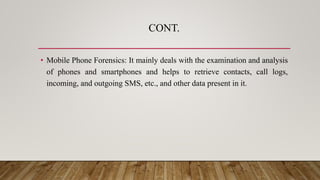 Computer Forensics (1).pptx | Technology & Computing