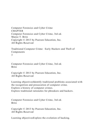 Computer Forensics and Cyber CrimeCHAPTERComputer Forens.docx