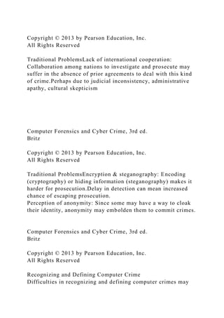 Computer Forensics and Cyber CrimeCHAPTERComputer Forens.docx