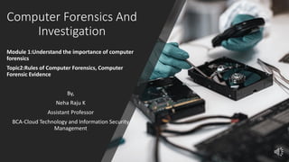 Computer forensics and investigation module 1 topic 2 | PPT