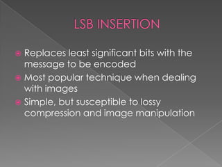 Computer forensics and steganography | PPTX