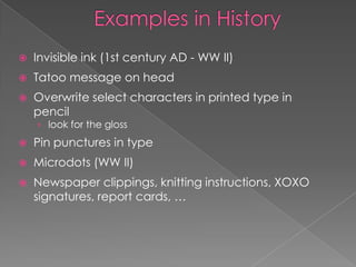 Computer forensics and steganography | PPT