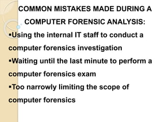 Computer Forensics in Fighting Crimes | PPT