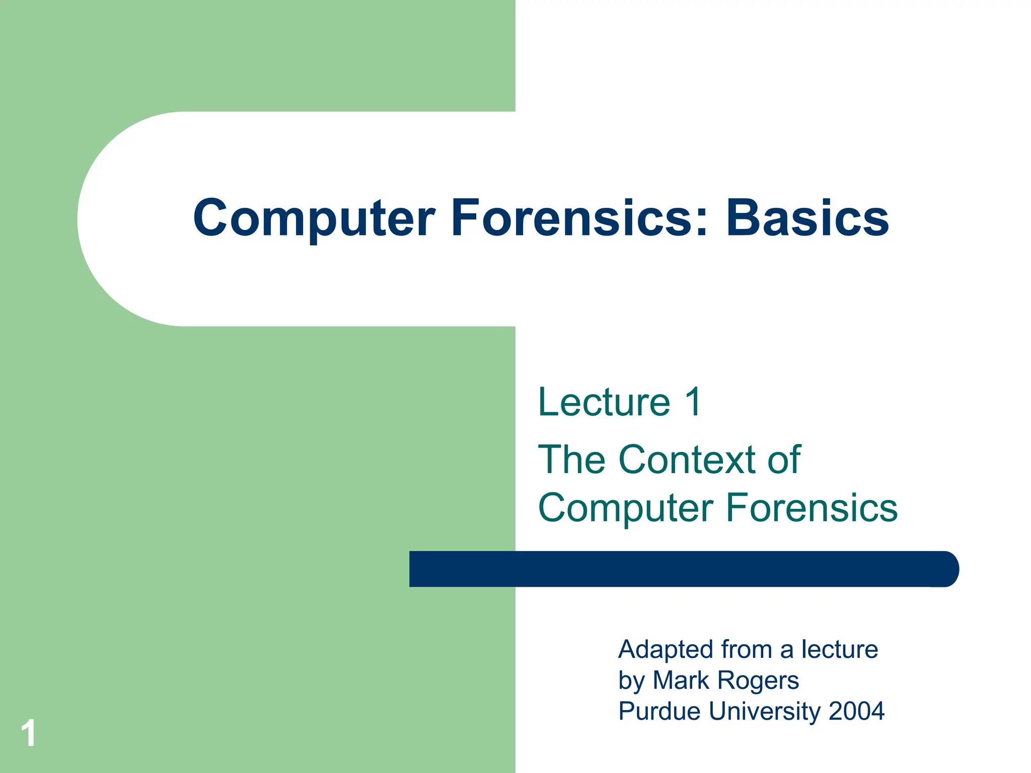 Computer forensics intro(Pendahuluan Komputer Forensik).ppt
