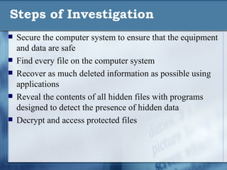 Computer forensics | PPT