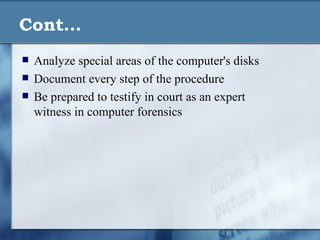 Computer forensics | PPT