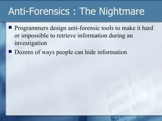 Computer forensics | PPT