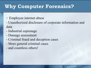 Computer forensics | PPT