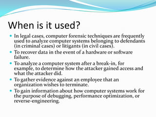 Computer forensics toolkit | PPTX