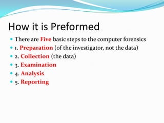 Computer forensics toolkit | PPTX