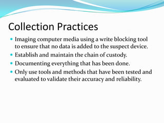 Computer forensics toolkit | PPTX
