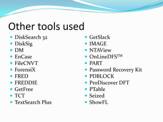 Computer forensics toolkit | PPTX