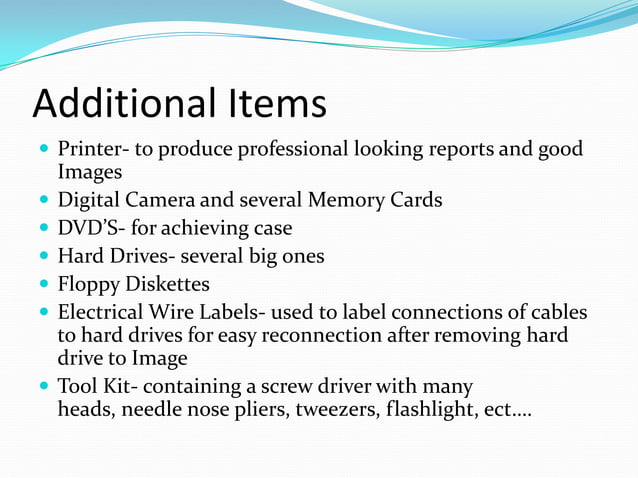 Computer forensics toolkit | PPTX | Computing | Technology & Computing