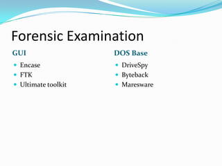 Computer forensics toolkit | PPTX