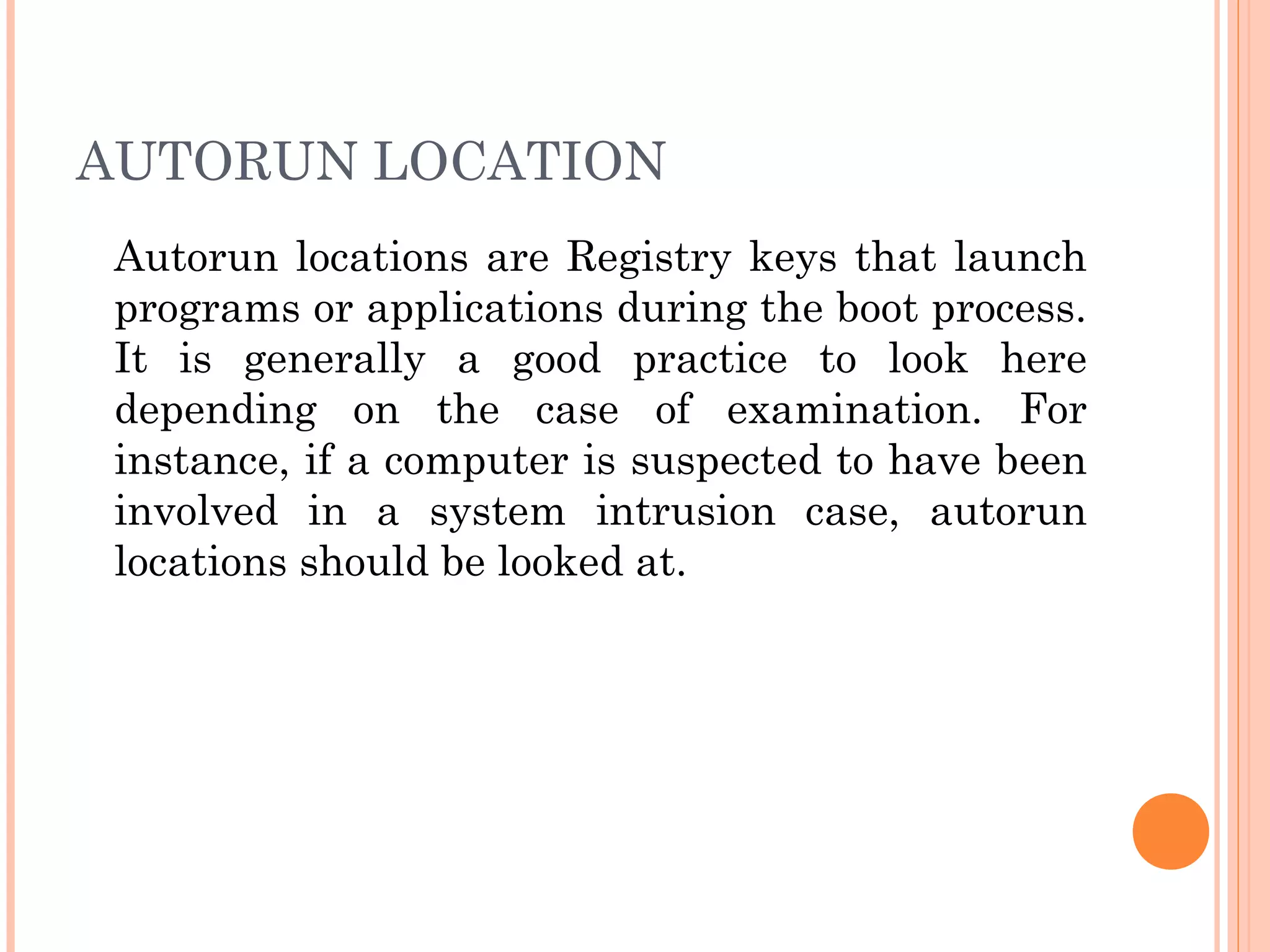 Computer Forensics & Windows Registry | PPT