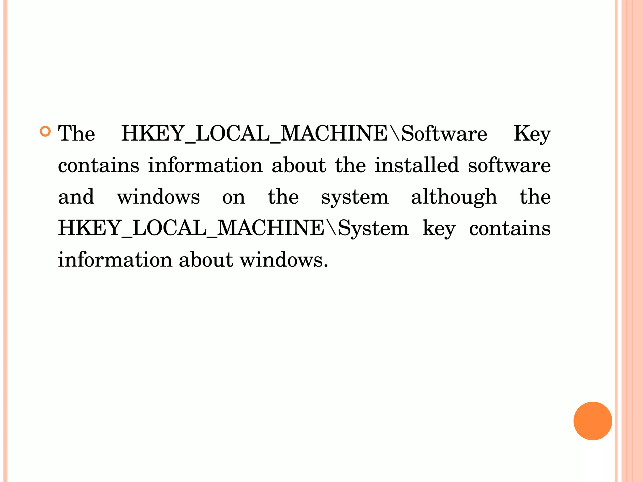 Computer Forensics & Windows Registry | PPT