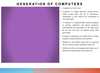 Computer foundation course -Knowing Computers | PPTX | Data Storage and ...